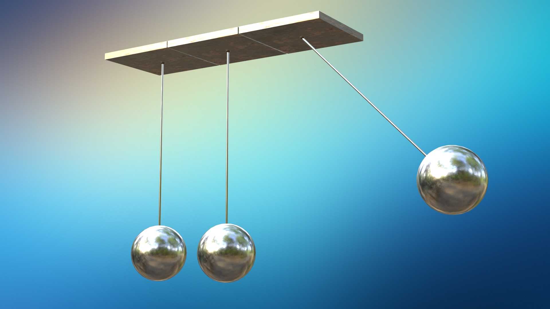 3 Ball Pendulum (newton's cradle) - VueXR