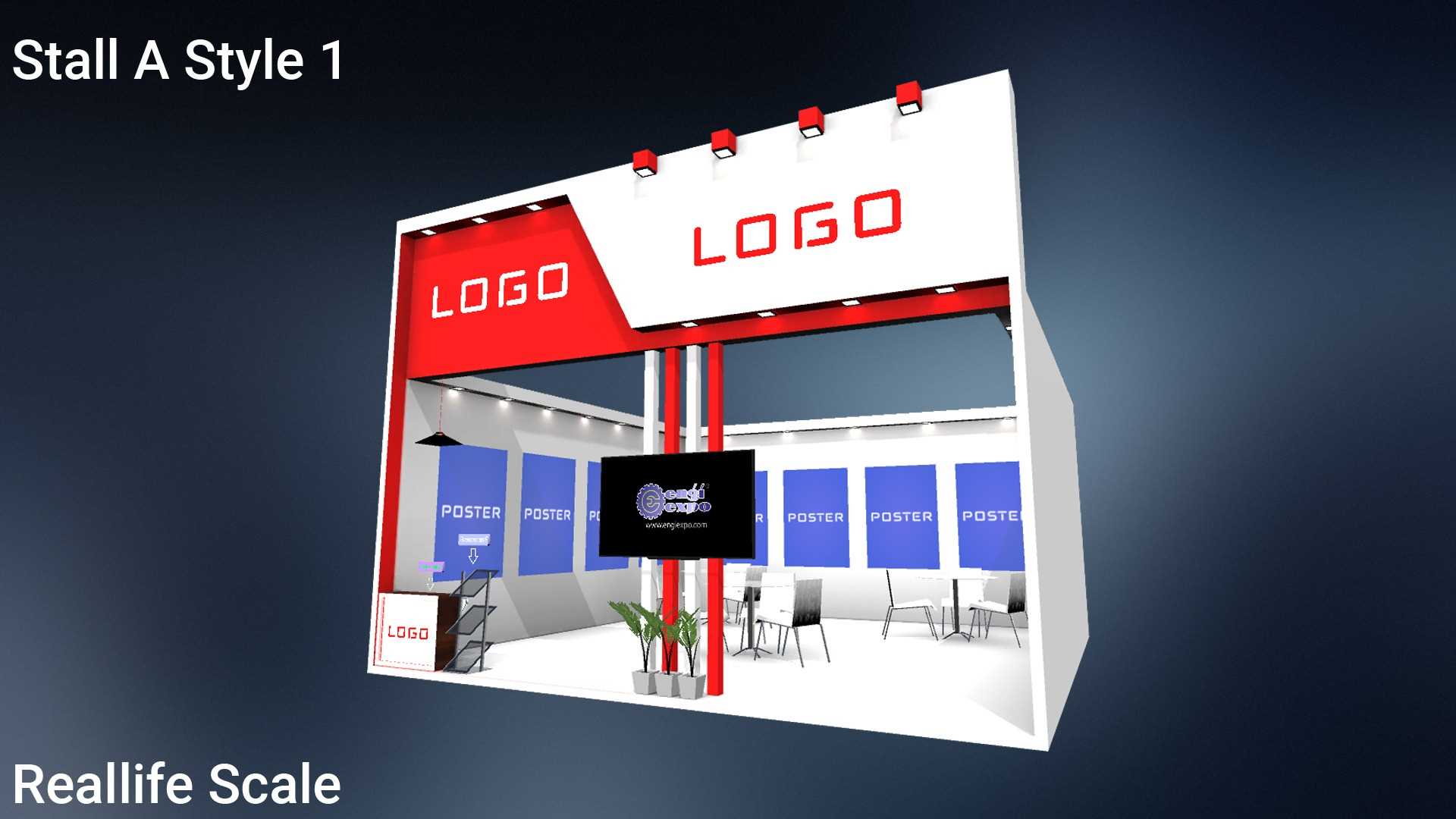 Stall A Style 1 Real Life Scale - VueXR