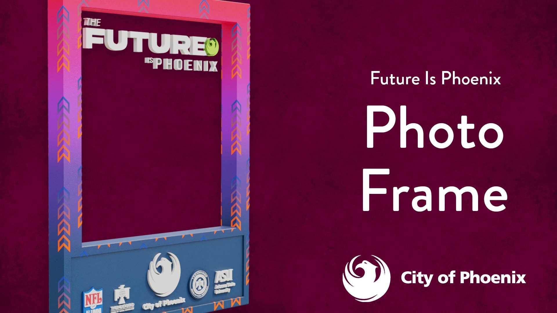 Future is Phoenix AR photo frame - VueXR
