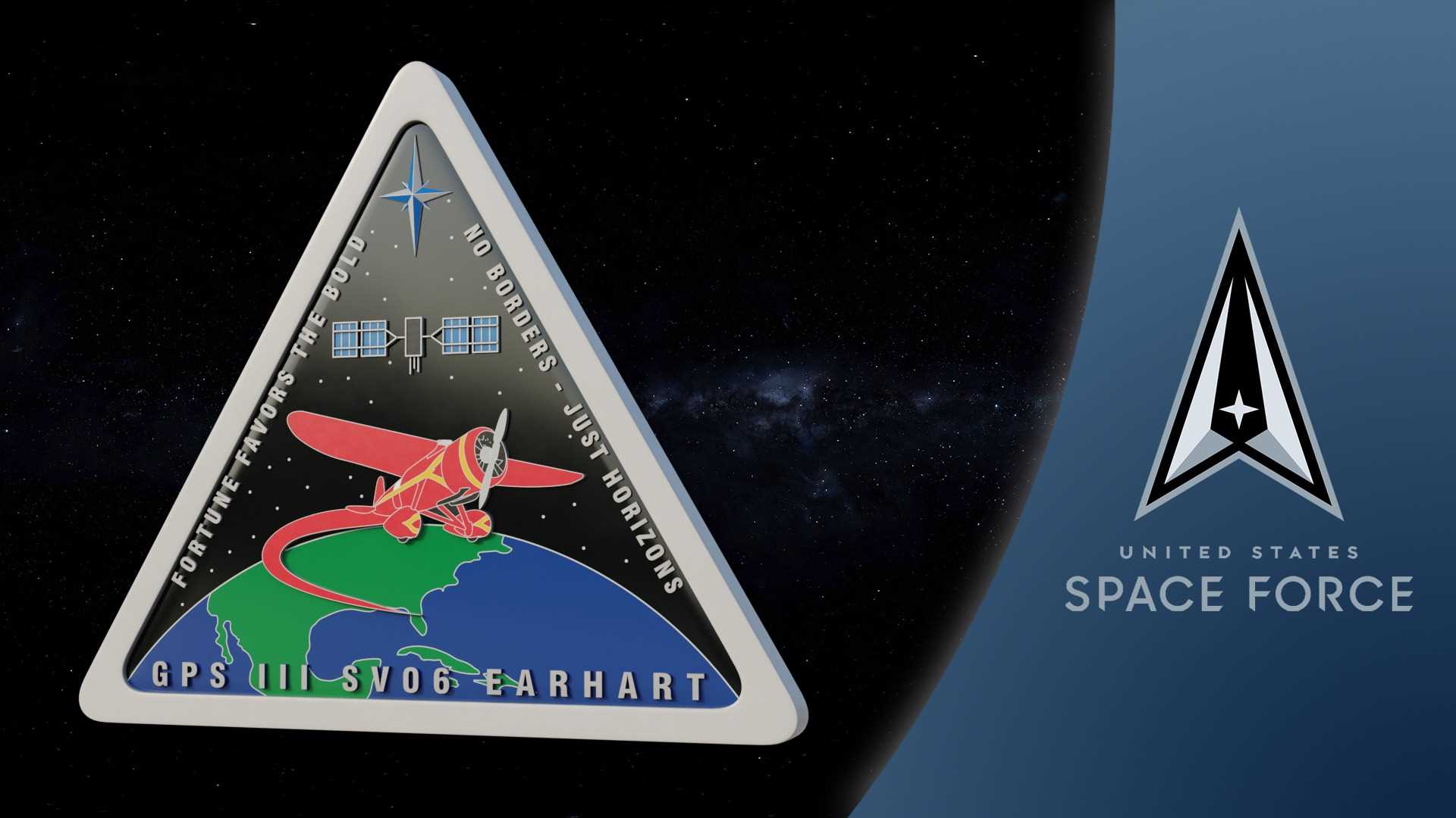 GPS III SV06 “Earhart” Satellite - Mission Patch - VueXR